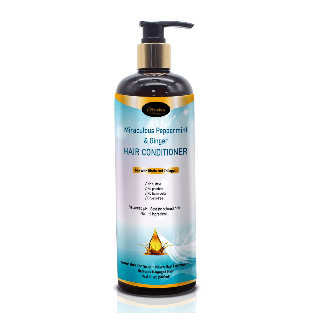 Anti Loss and Hair Growth Miraculous Peppermint and Ginger Hair Condit ...